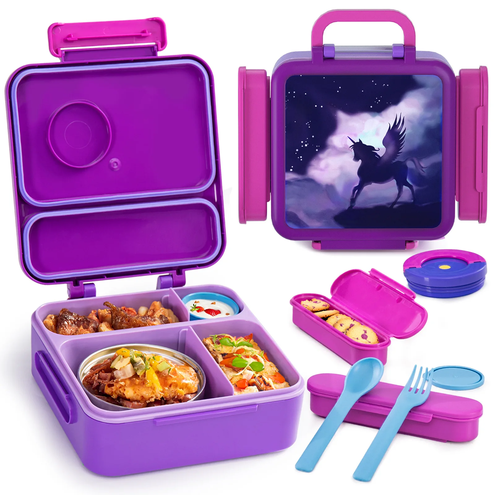 Kids Food Grade Lunchbox Portable Bento Lunch Box Thermal Lunch Box ...