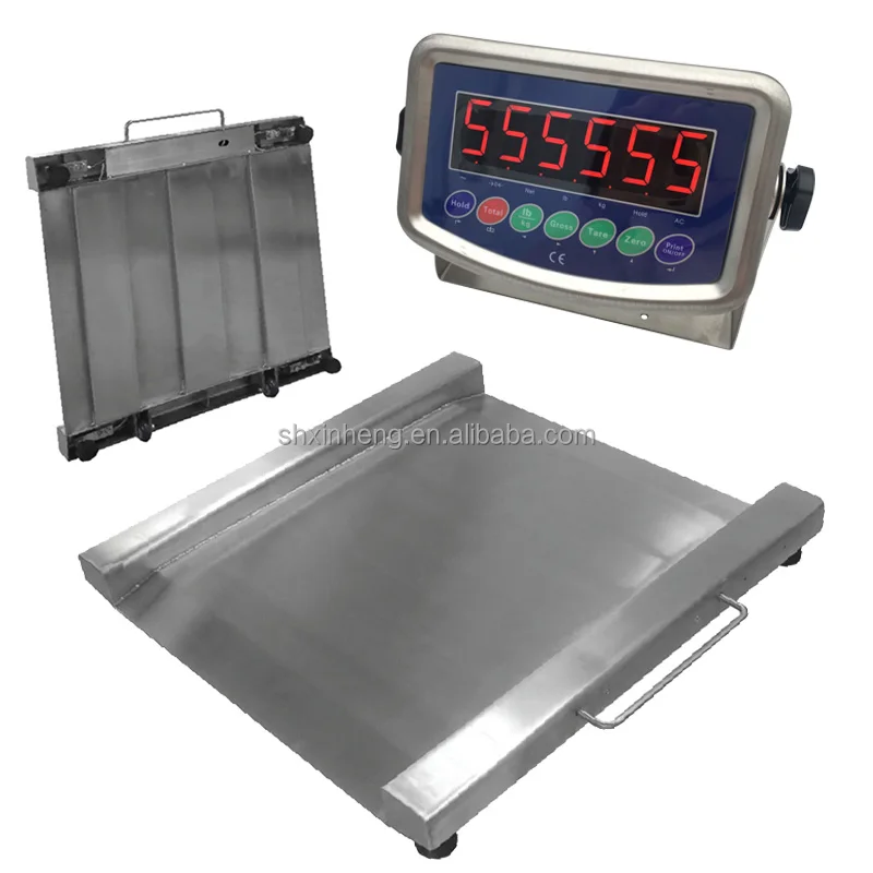 304 Complete Stainless Steel Ultra-Low Electronic Floor Scale 2t