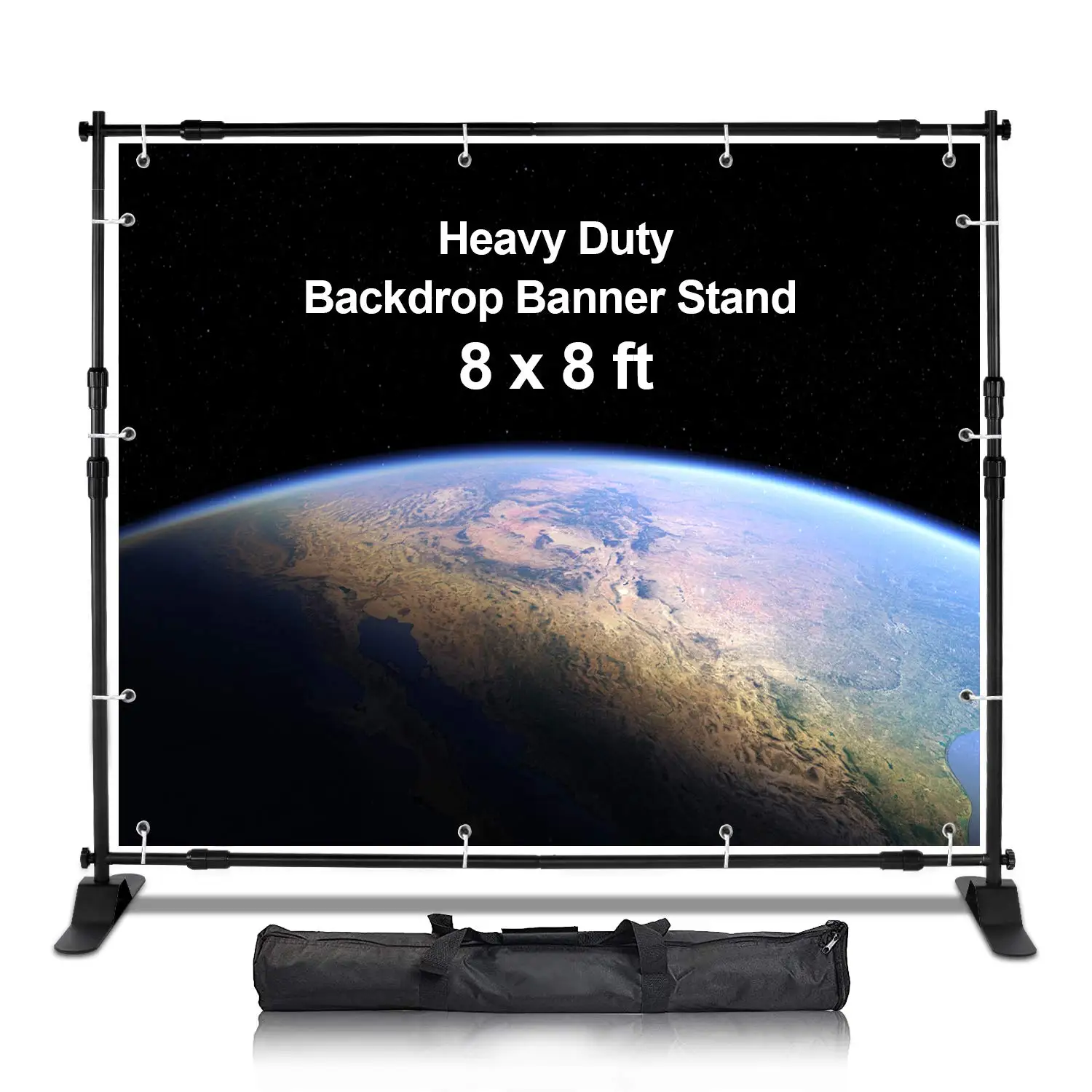 8x10 Ft Heavy Duty Backdrop Banner Stand for Professional Display