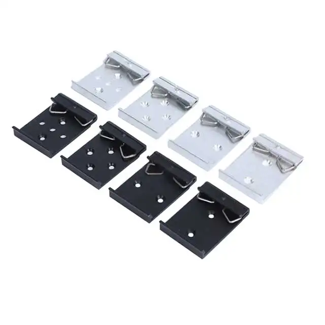 Spring-loaded Clamp Type Din Rail Fixed Clamp Aluminium Din Rail Clip ...