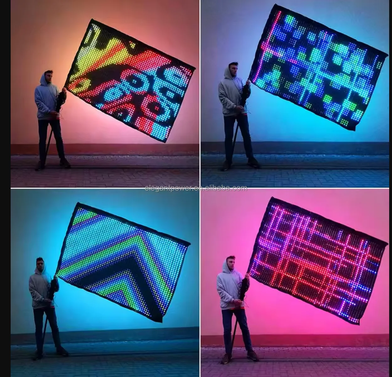 LED Full-color Light-emitting Advertising Large Screen Exhibition ...