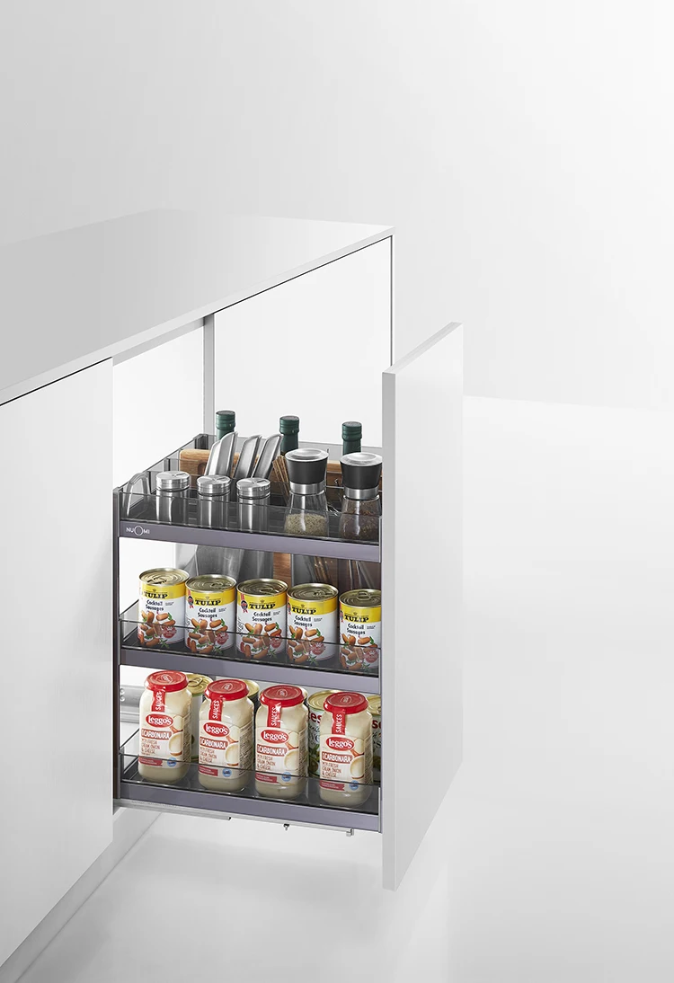 NUOMI Space Saving Organizer - Modern Kitchen Pull-Out Basket