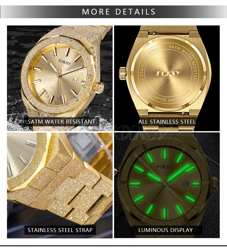 Custom Designer Stylish Waterproof Stainless Steel Quartz Wristwatch ...