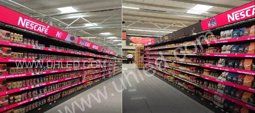 P1.25 Hd Led Shelf Module Indoor Supermarket Shelf Display Price Led Ticker Programmable Text ...