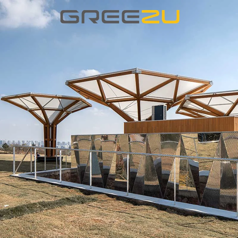 Modular Prefab Native Looking Luxury House Prefab Bamboo Wooden Lake ...