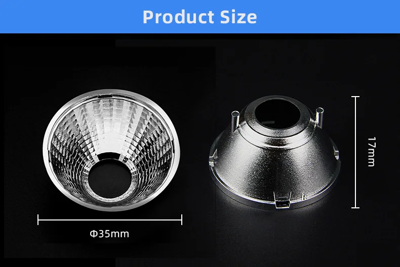 Super Quality LED Lights Reflector Element with High Reflector Plating ...