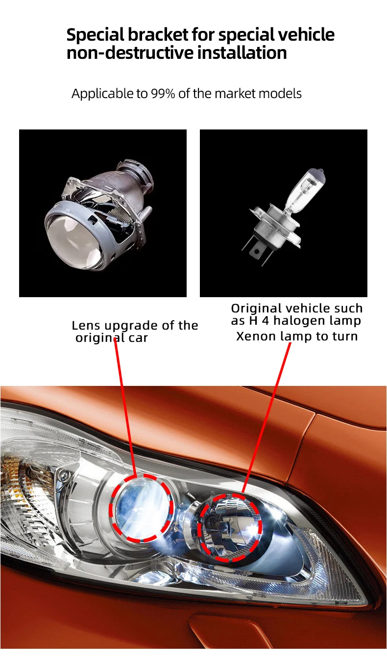Universal Car Laser LED - Bright, Waterproof, and Durable