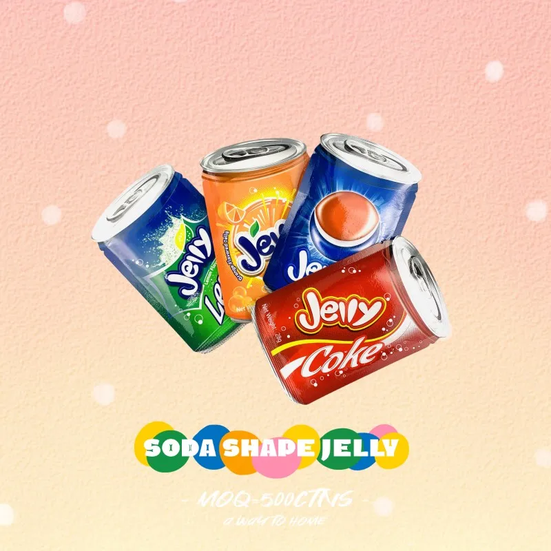 Hot Selling Oem Soda Flavor Jelly Piece Sweet Gels Soda Flavor Jelly ...