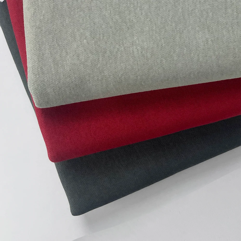 Colorful 300 Gsm 75% Cotton 25% Polyester Heavy Cvc French Terry Knit ...