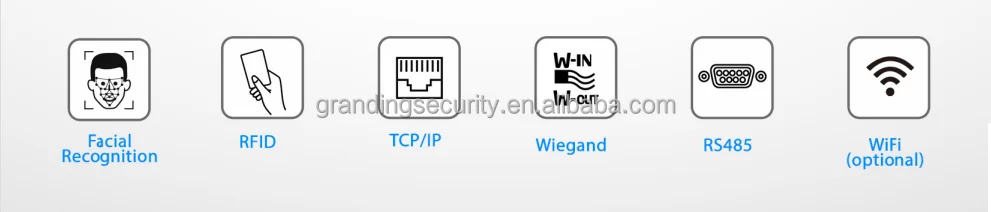 Visible Light Facial Recognition RFID Card Reader ZKT Slave Reader