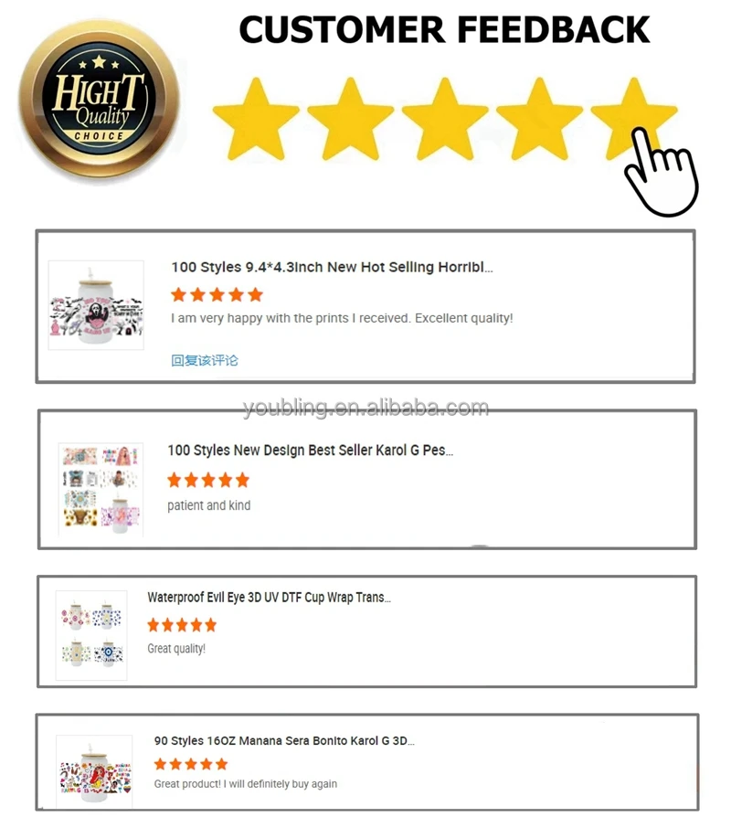 Custom UV DTF Wraps - Mini Stanley Cup Keychain Stickers