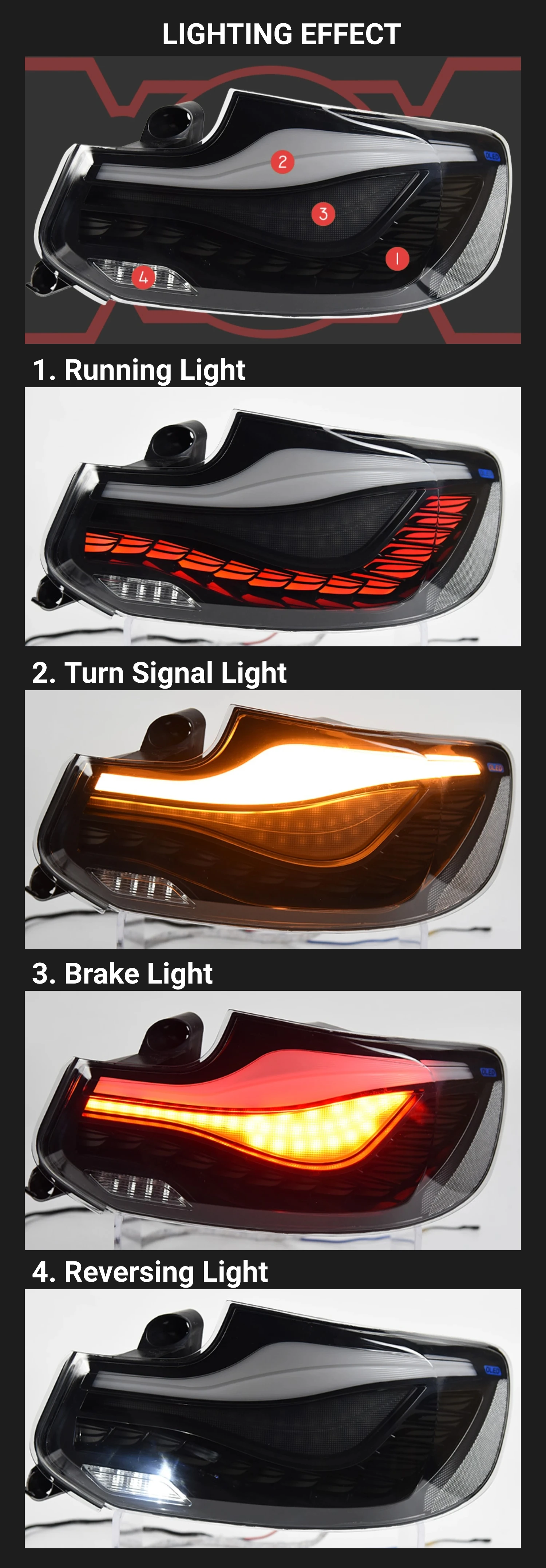 Upgraded Car Light Tail Lights For Bmw 2 Series F22 F23 Led Dynamic ...
