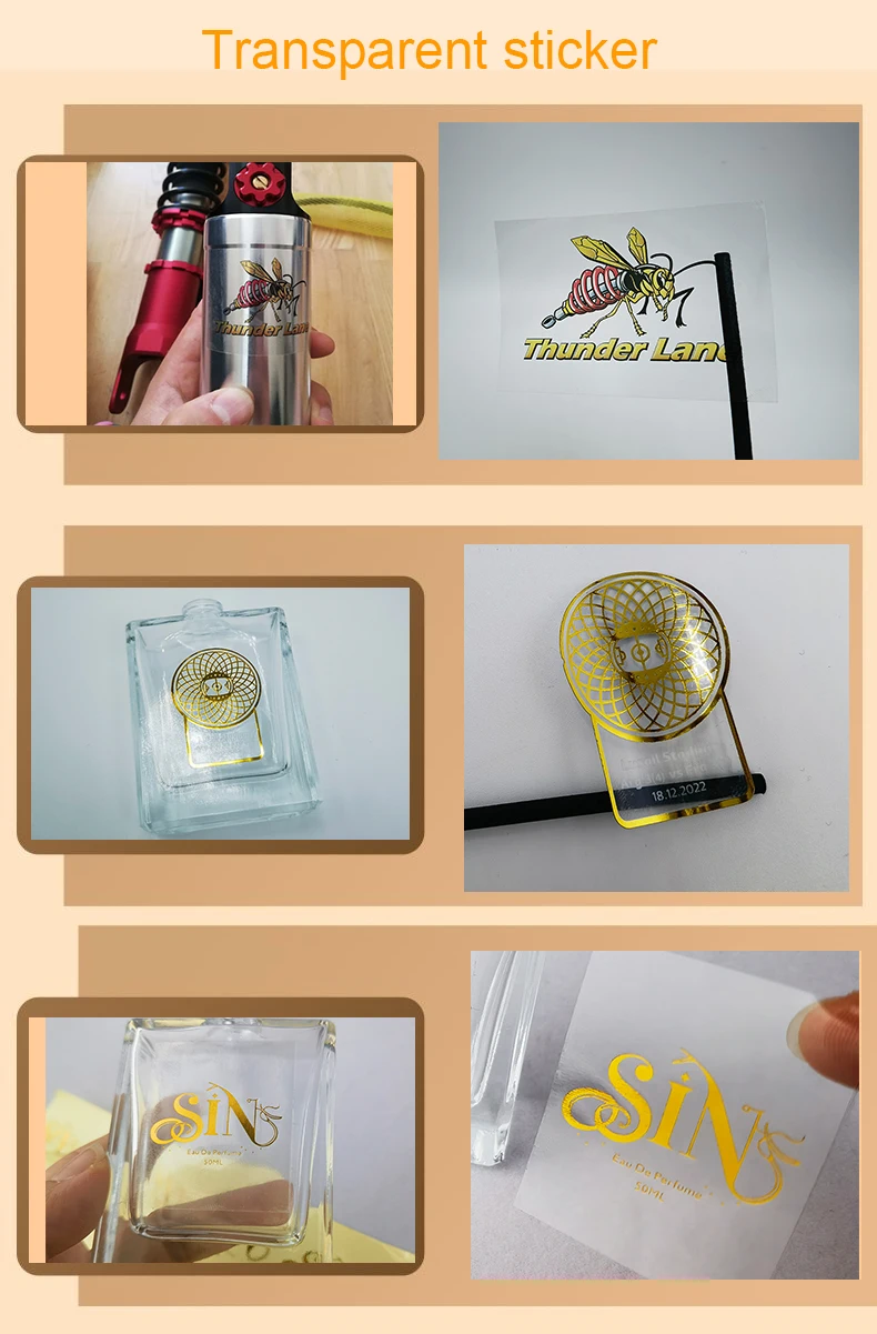Custom Glossy Perfume Label Customization With Eco-friendly Material ...