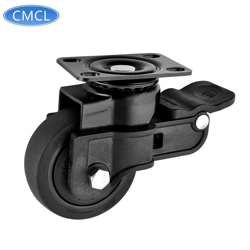 CMCL Wheels Diameter 60x21MM Brake Castors For Shelf With Reverse ...