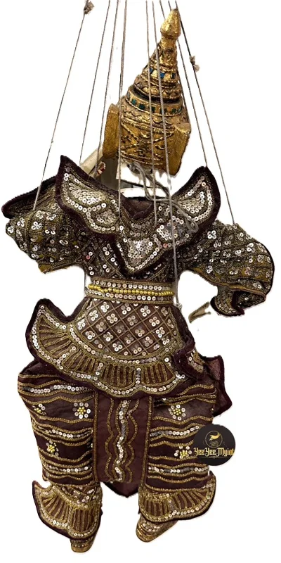 Wooden Puppets Classic Myanmar Puppet Drama Yoke-that Is A Combination ...