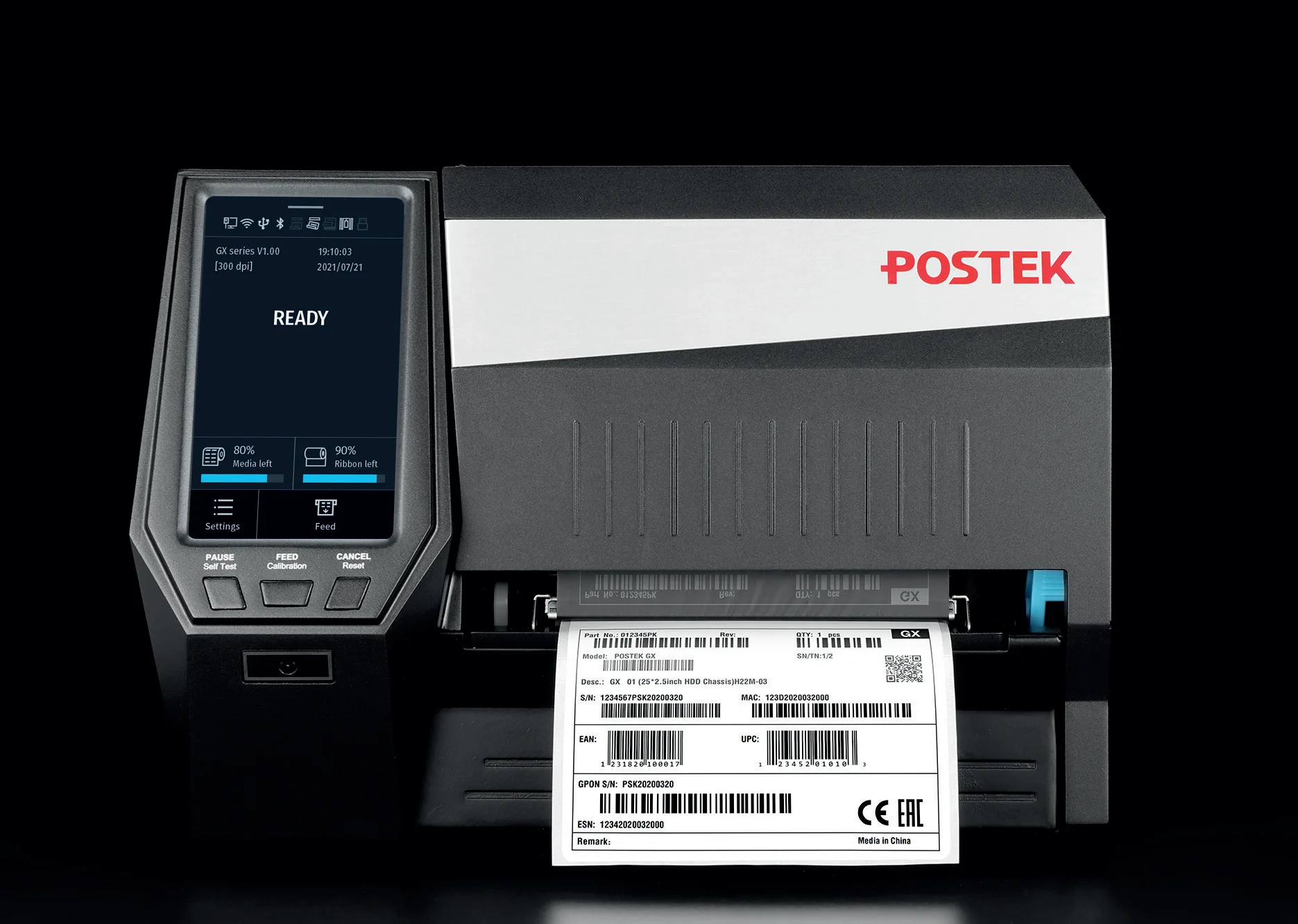 POSTEK Industrial Thermal Transfer Label Printers - 203dpi, 300dpi, 600dpi