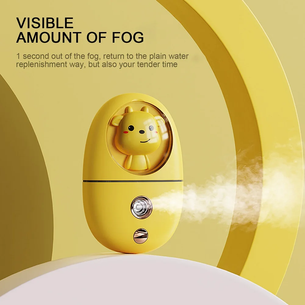 Cartoon 35ml Mini Facial Humidifier Face Nano Mist Sprayer Make Up Skin ...