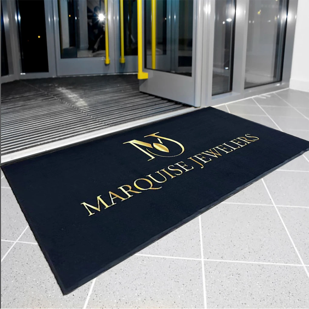 Custom Logo Entrance Doormats Rubber Outdoor Floor Foot Mats Nylon ...