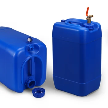 25 Liter Plastic Jerry Cans With Two Spout Mouth For Chemical Liquid ...