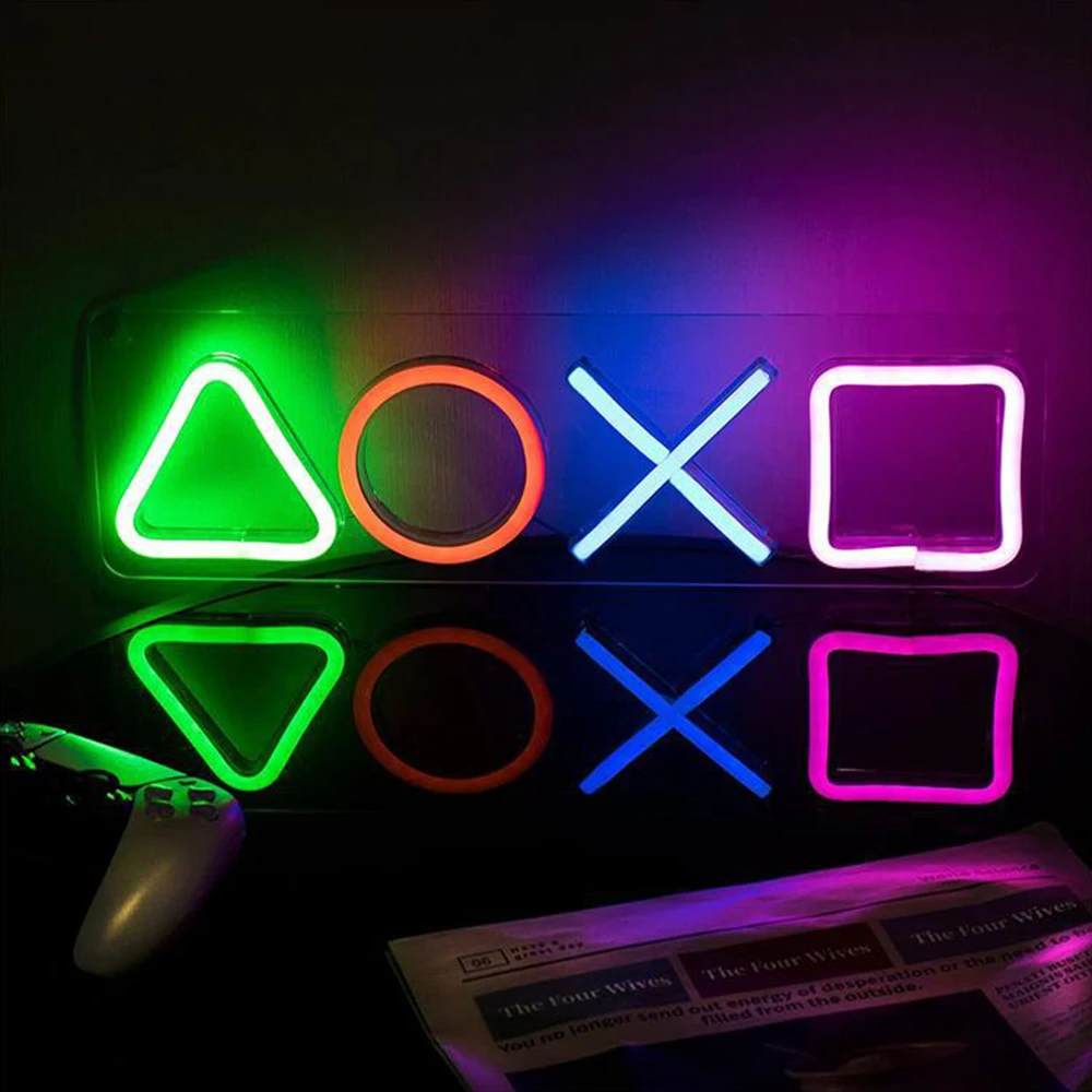 Gaming Neon Lights Signs Game Icon Lamp Atmosphere Light Ktv Ornament ...