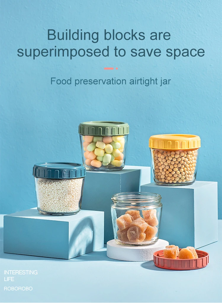 300ml Medicine Fresh-keeping And Moisture-proof Small Glass Jars With ...