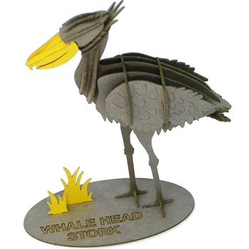 Cupuz' Store Handmade Shoebill 3d Paper Puzzles Educational Toy,Diy ...