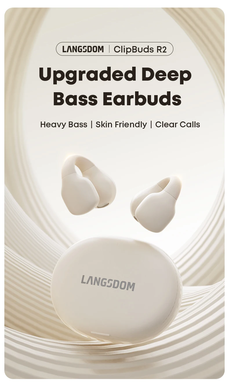 Langsdom Custom Air Conduction Earphones - Auriculares Bluetooth