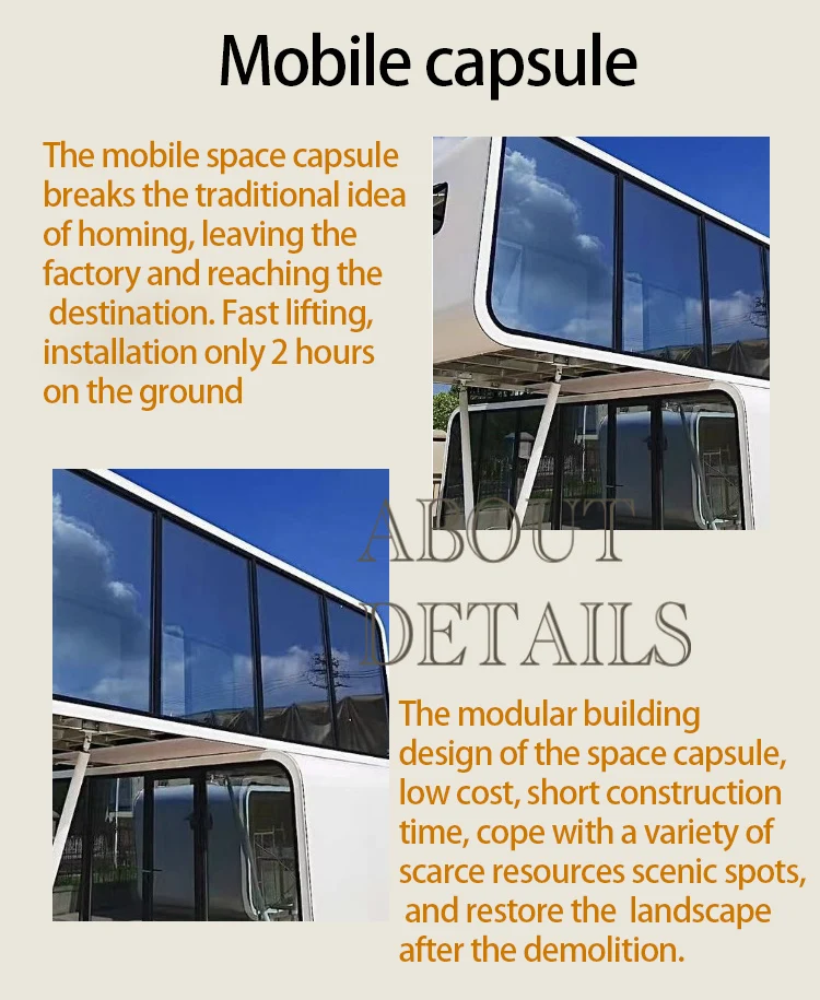 Prefabricated House Pod Prefab Capsule Hotel Room Sleeping Apple Pod ...