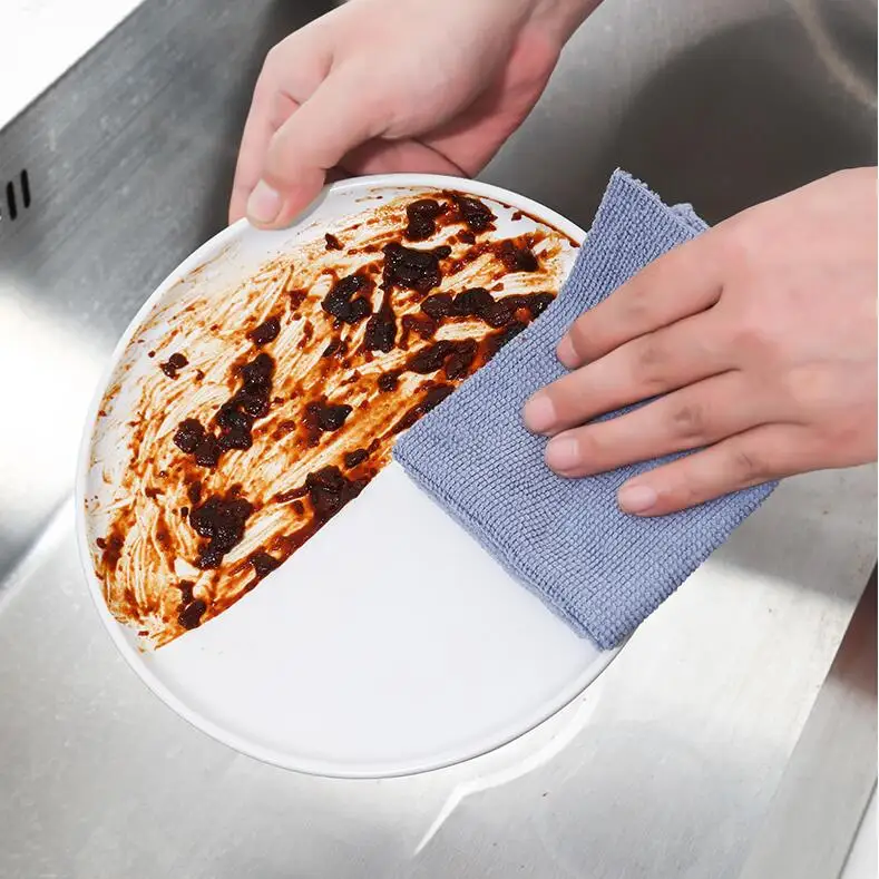 Strong Absorption Quick Dry Microfiber Cleaning Cloths Disposable ...