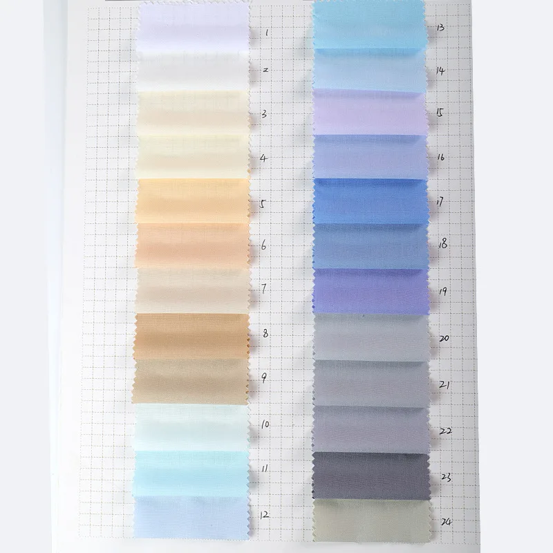 Low Moq 100 Polyester Microfiber Fabric Plain Dyed Colors For Shirt ...