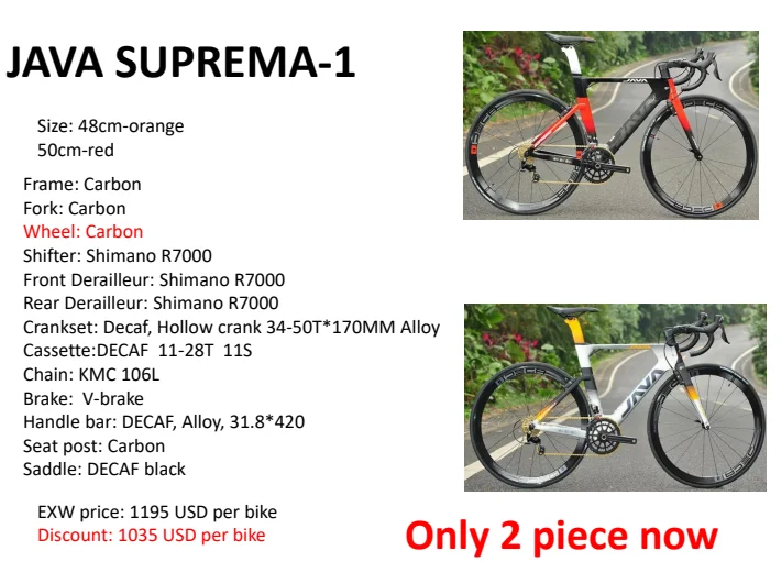 JAVA Road Bikes - Lightweight, High-Performance Cycling