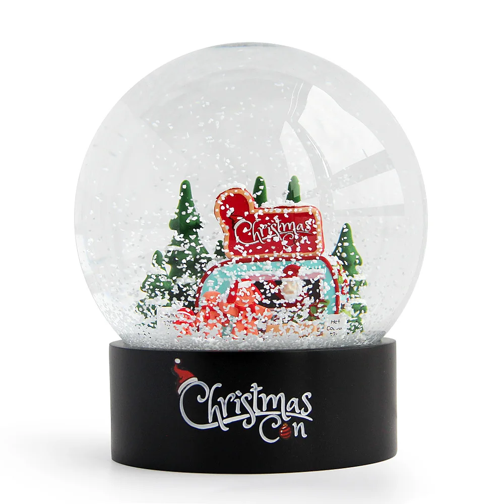 Decoration Resin Crystal Ball Snowball Souvenirs Luxury Ornament Snow ...
