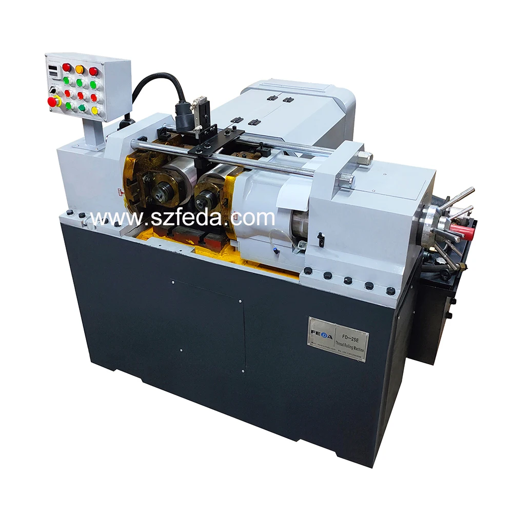 Hydraulic Automatic Thread Rolling Machine Construction Site Knurling ...