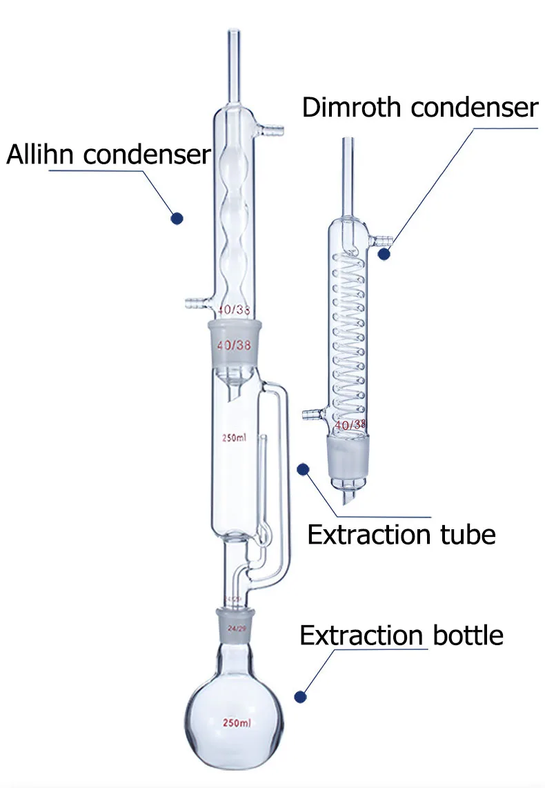 Soxhlet Extractor & Clevenger Apparatus - Laboratory Glassware for ...