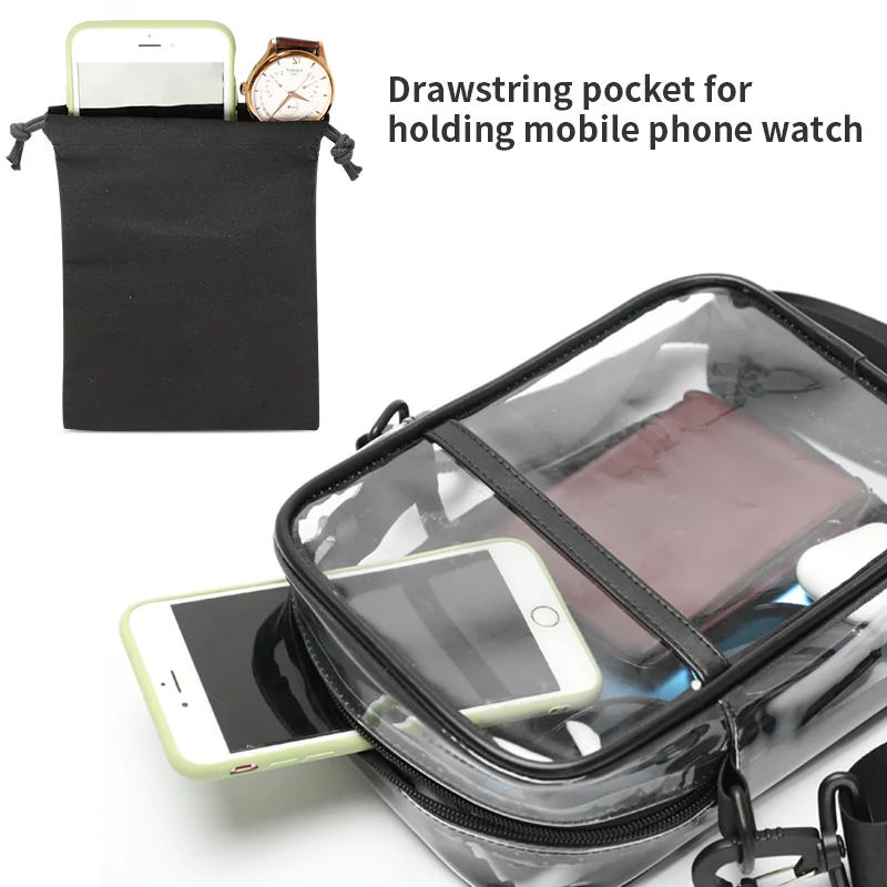 Factory Custom Stadium Approved Clear Shoulder Bag Small See Through ...