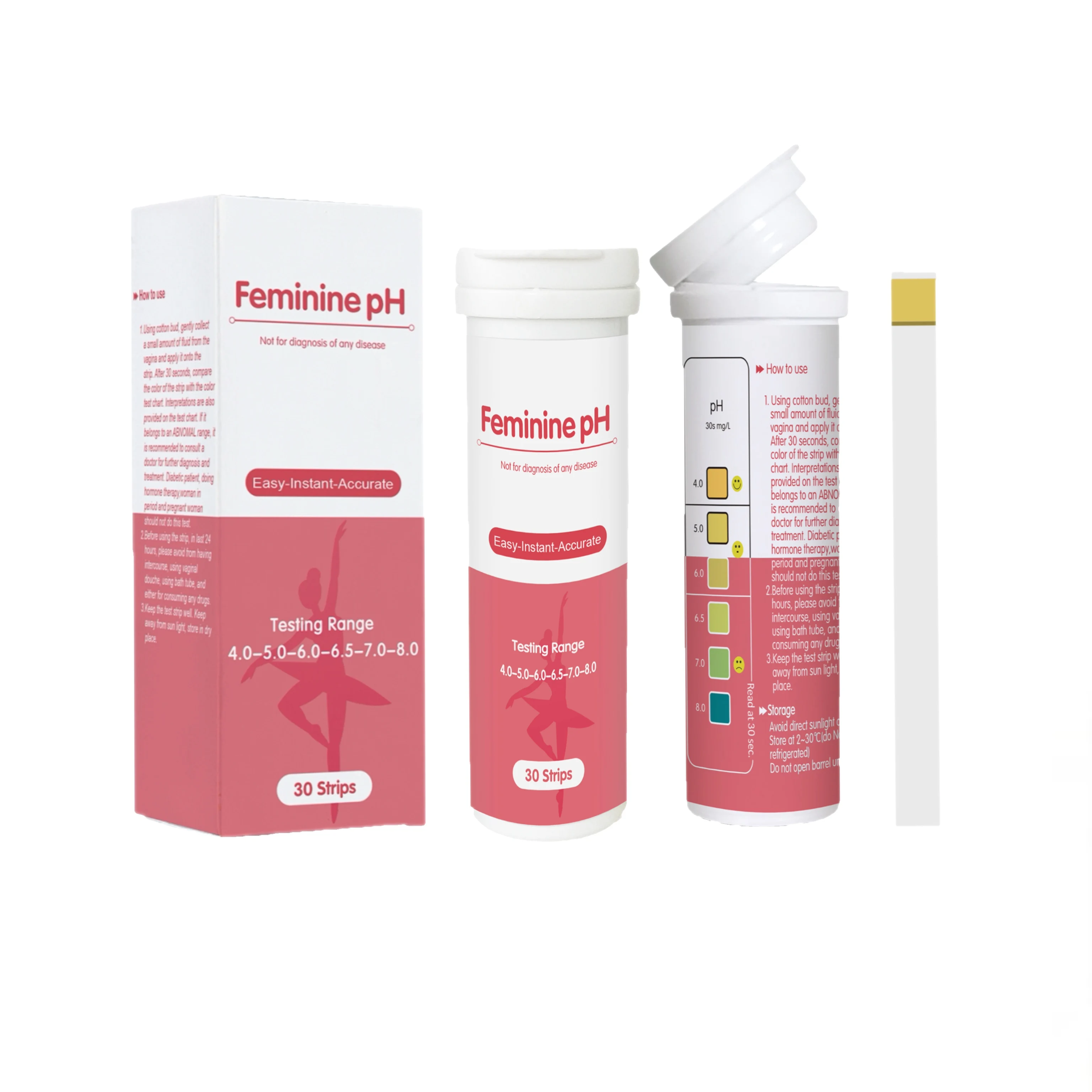 50 psc Feminine pH testing Urine Test Strips at Home feminine ph test ...