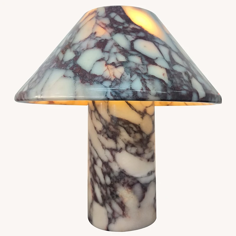 Alibaba.com: Natural Viola Marble Table Lamp, Stone Base with Bedside ...