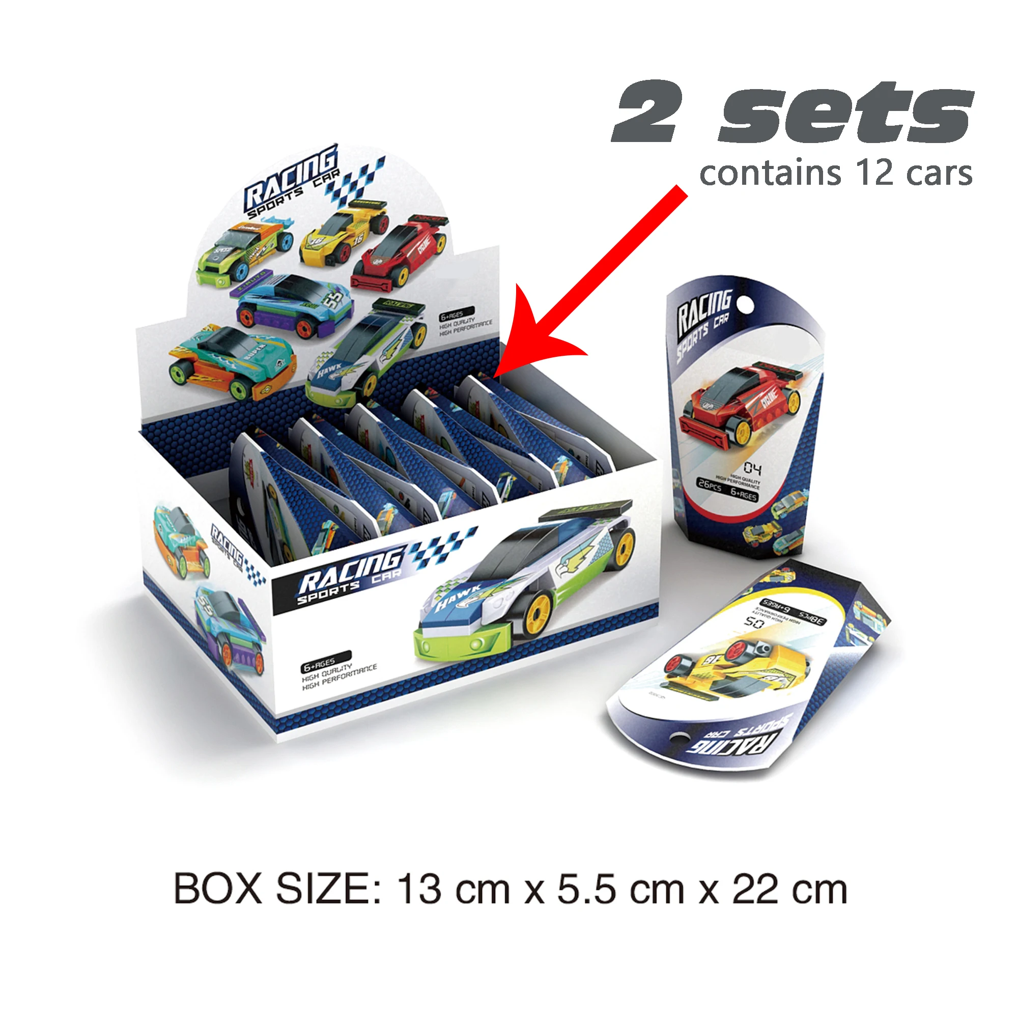 Race Car Model Building Kits For Kids 12 Racing Sports Cars Vehicle ...