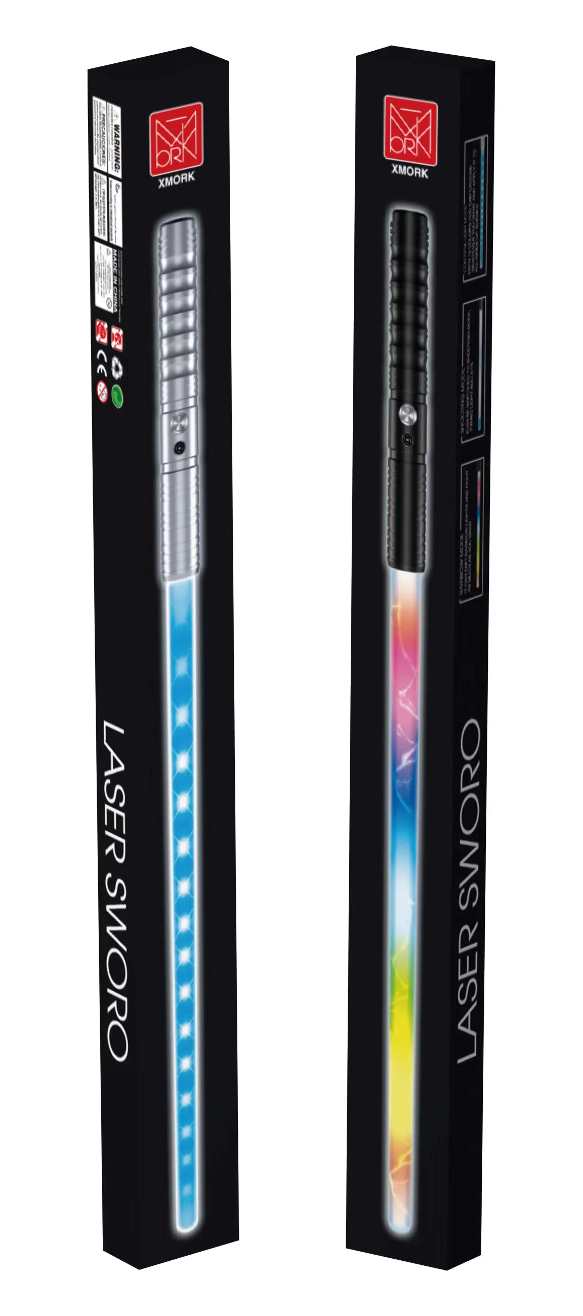 Alloy Lightsaber With Stripe Rgb Multi Color Led Sword Light Up ...