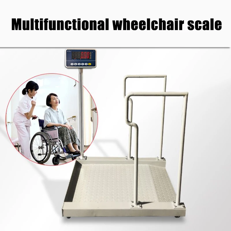 300kg Portable Medical Dialysis Scale 1m*1m Weighing Wheelchair Scale ...