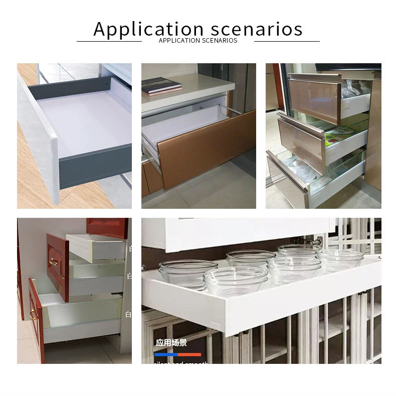 Roeasy Soft Closing Metal Box Drawer Slide Slim Box Slim Kitchen Drawer ...