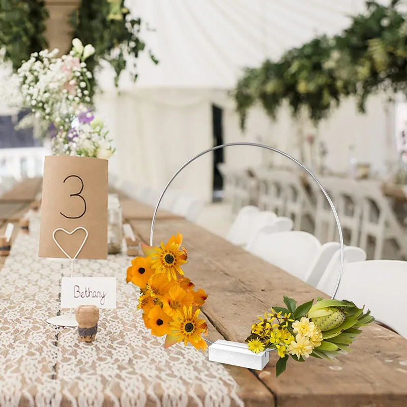 Large Garland Iron Ring Table Top Wedding Garland Diy Dream Catcher Net ...