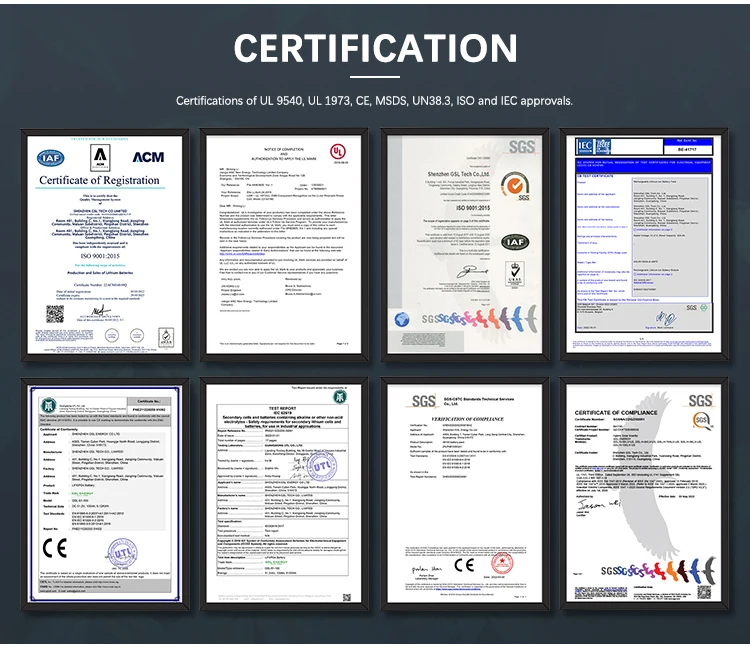 GSL ENERGY 48V 200Ah Lifepo4 Solar Battery Box 100Ah 5KW 10kwh Lithium ...