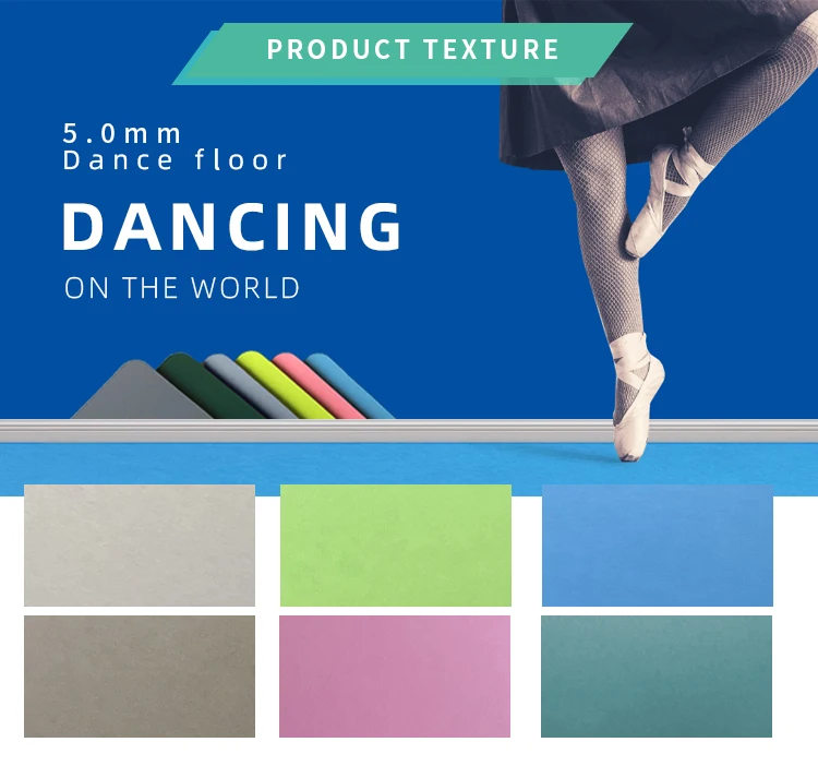 Indoor Fitness Room Gym Dance Classroom Luxury Vinyl Sheet Flooring PVC ...