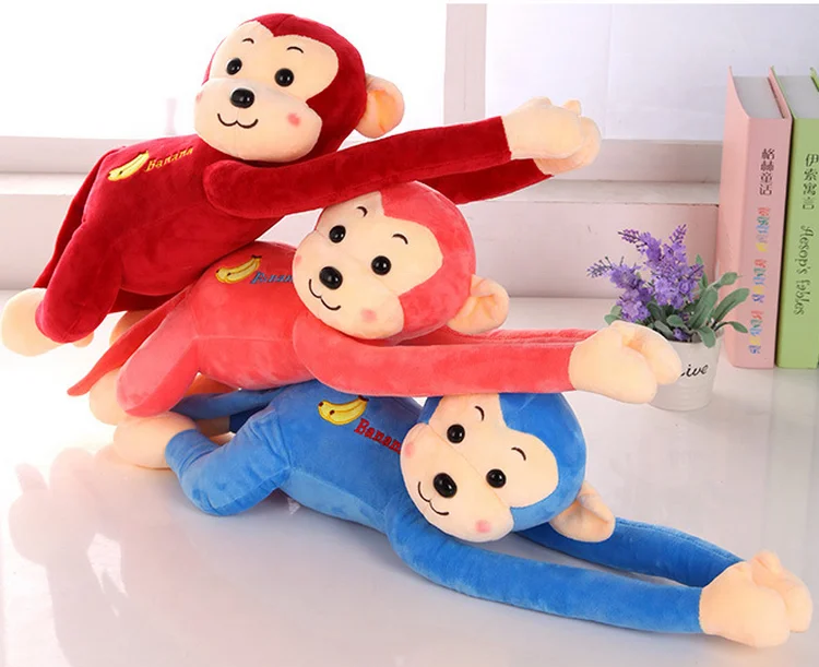 Adorable Creative Hanging Monkey Plush Toy Custom Logo Soft Monkey Toy ...