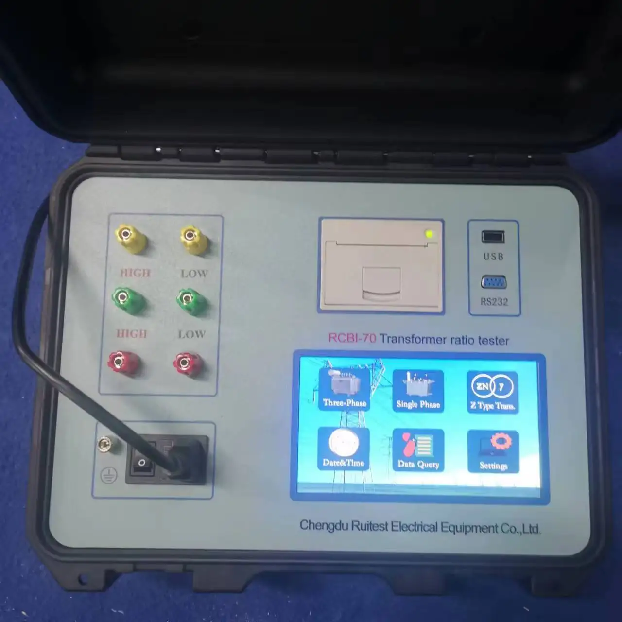 Electric Portable Ttr Meter 3 Phase Turns Ratio Tester Rcbi-70 ...