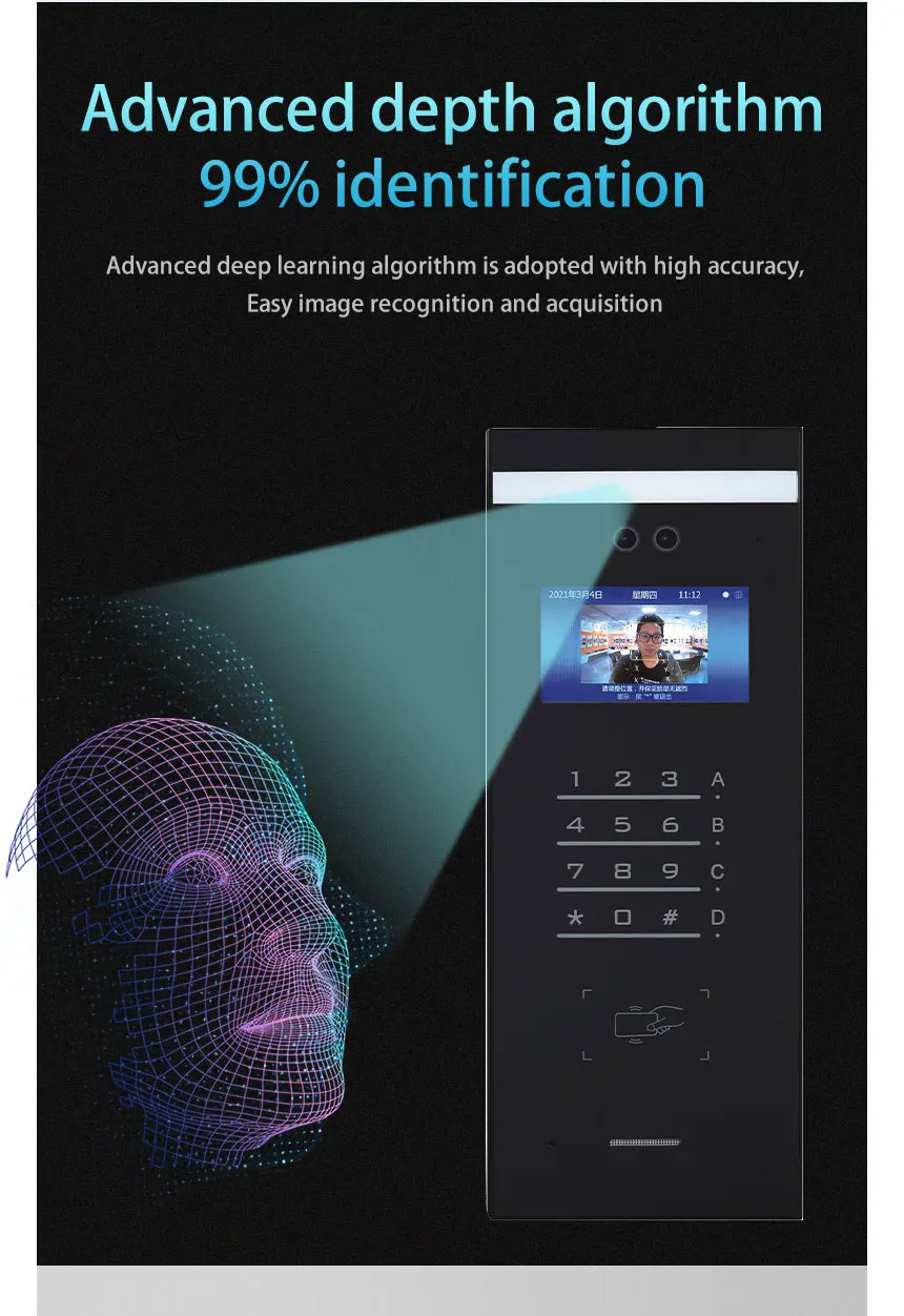 1080p Wired Smart Ring Door Bell Building Video Door Phone Door Entry ...