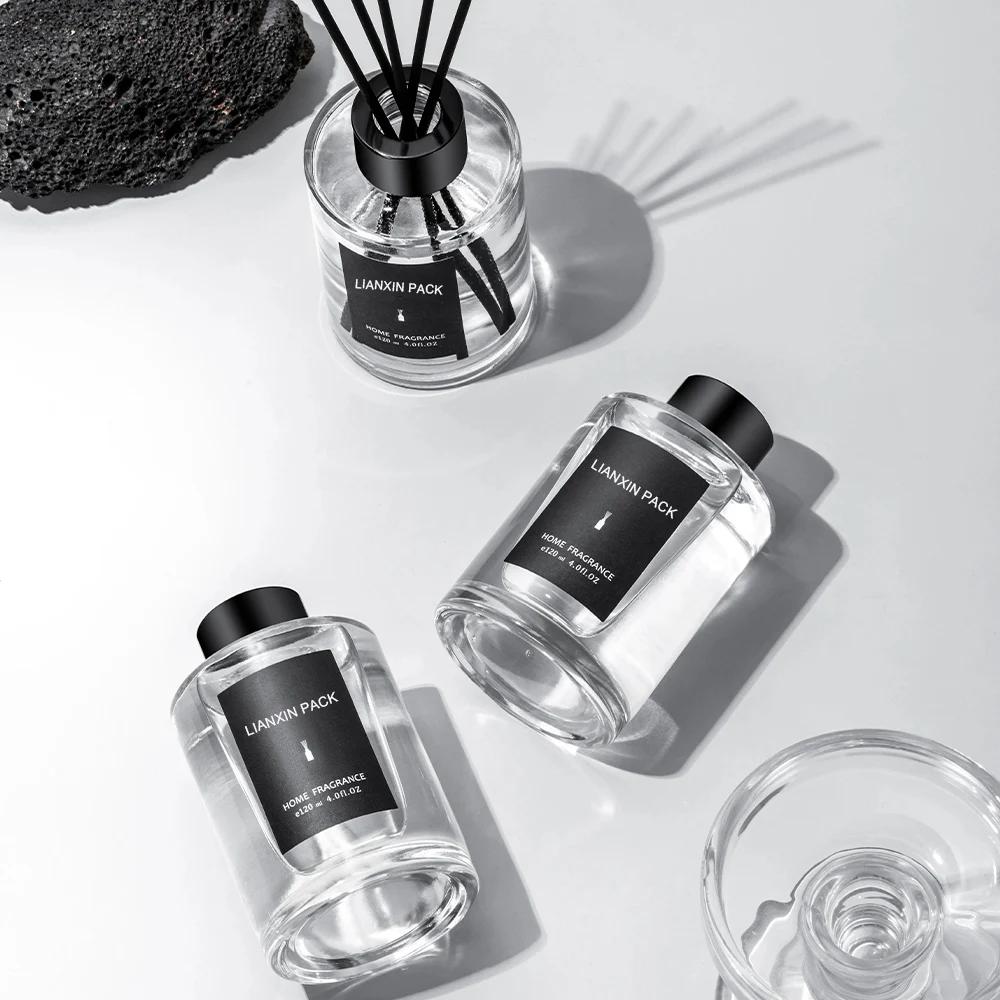 Luxury Frosted Glass Reed Diffuser Bottle 50ml 200ml 100ml Empty Reed ...