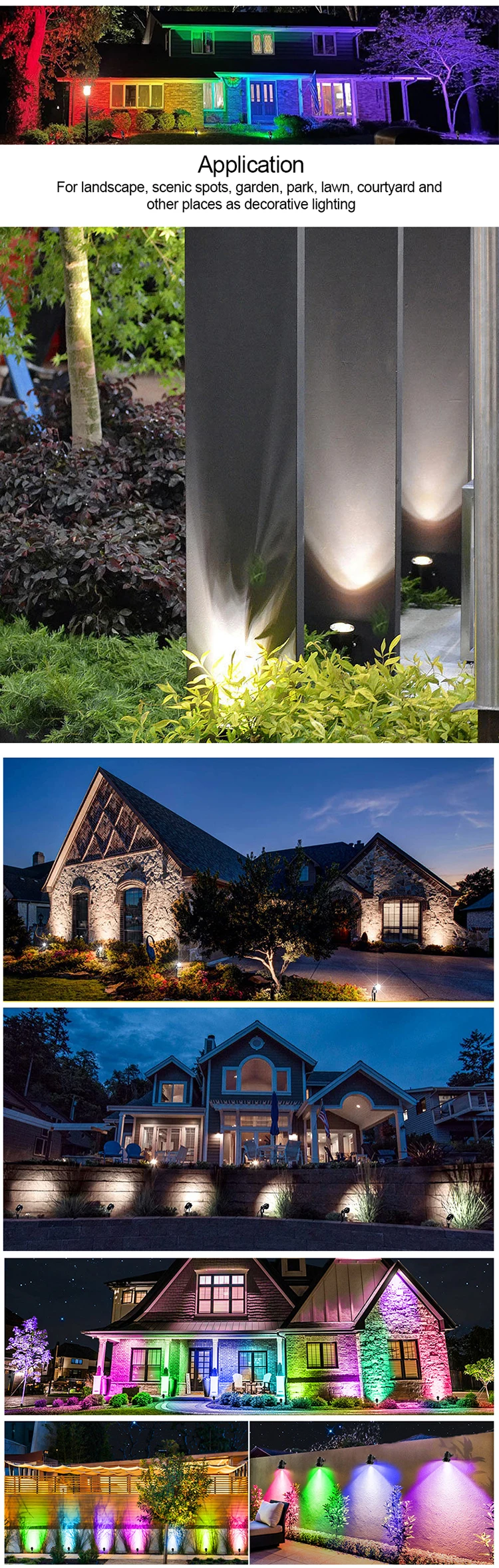 Multi Color Landscape Lights - Smart Tuya Outdoor Garden Decor