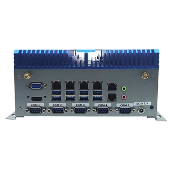 6lan Rugged Fanless Embedded Industrial Pc I5/i7 Quad Core Rs232/rs485 Gpio 6 Nic Gigabit ...
